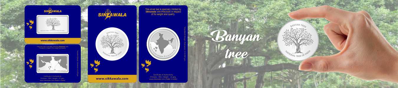 Buy Banyan Tree Silver Coin | National Tree Of India | Sikkawala ...